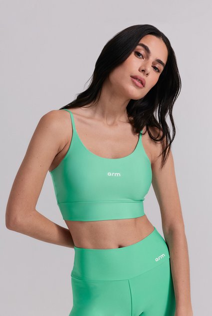 Top feminino fitness mint verde